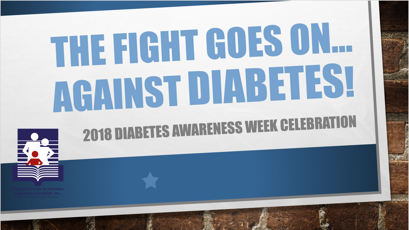 Diabetes Awareness Week » Philippine Center for Diabetes Education ...